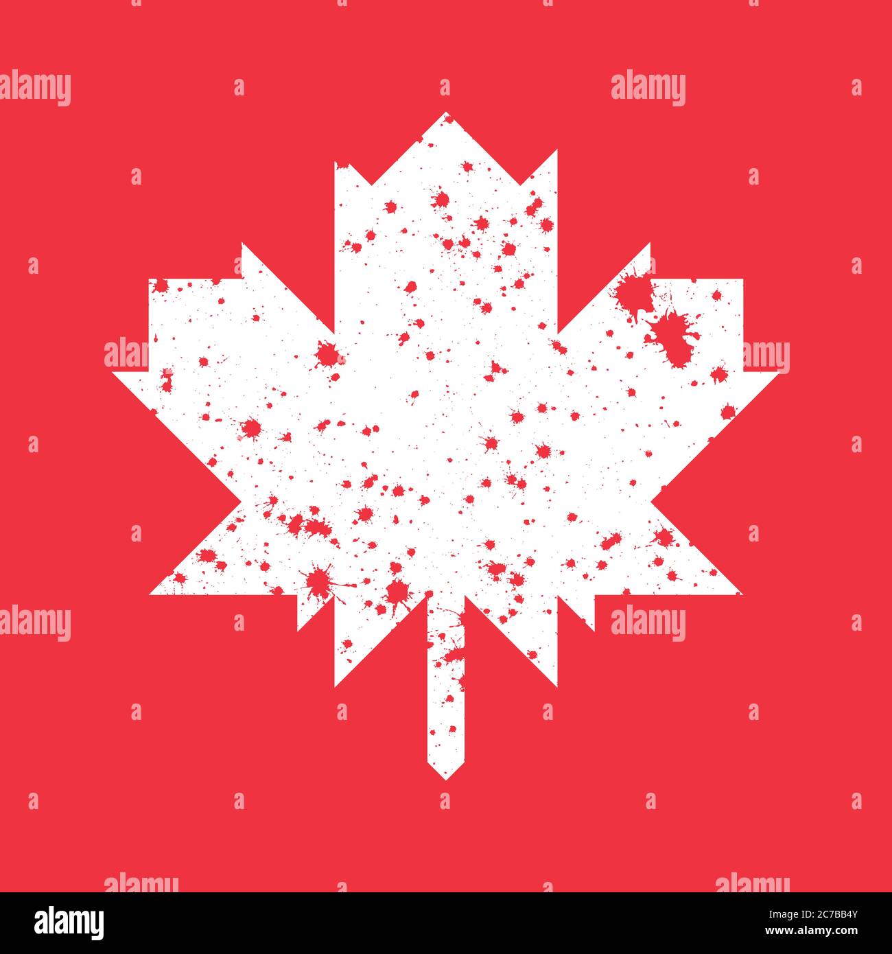 Maple leaf stencil Stock Vector Images - Alamy