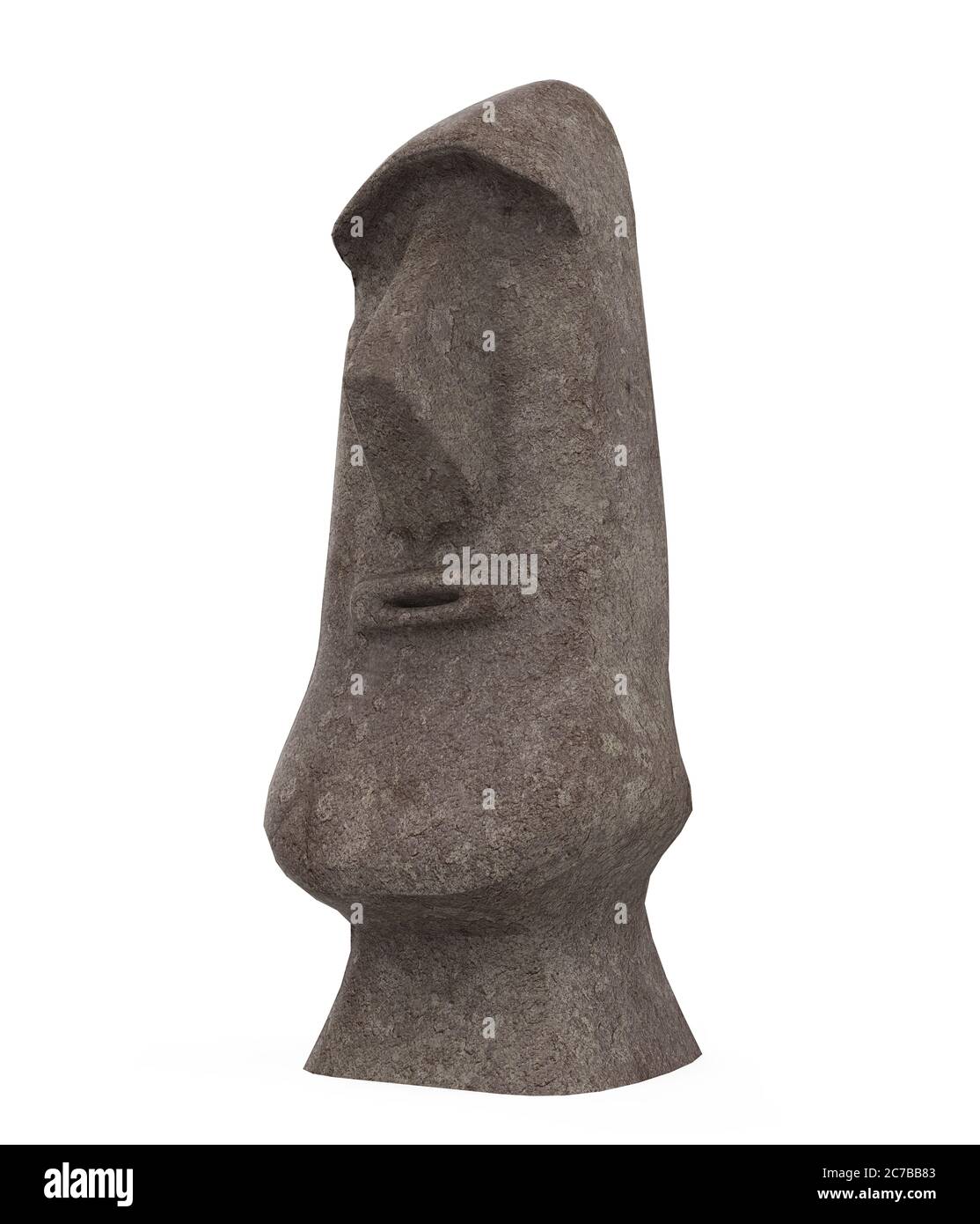 Moia Statue Isolated Stock Photo - Alamy