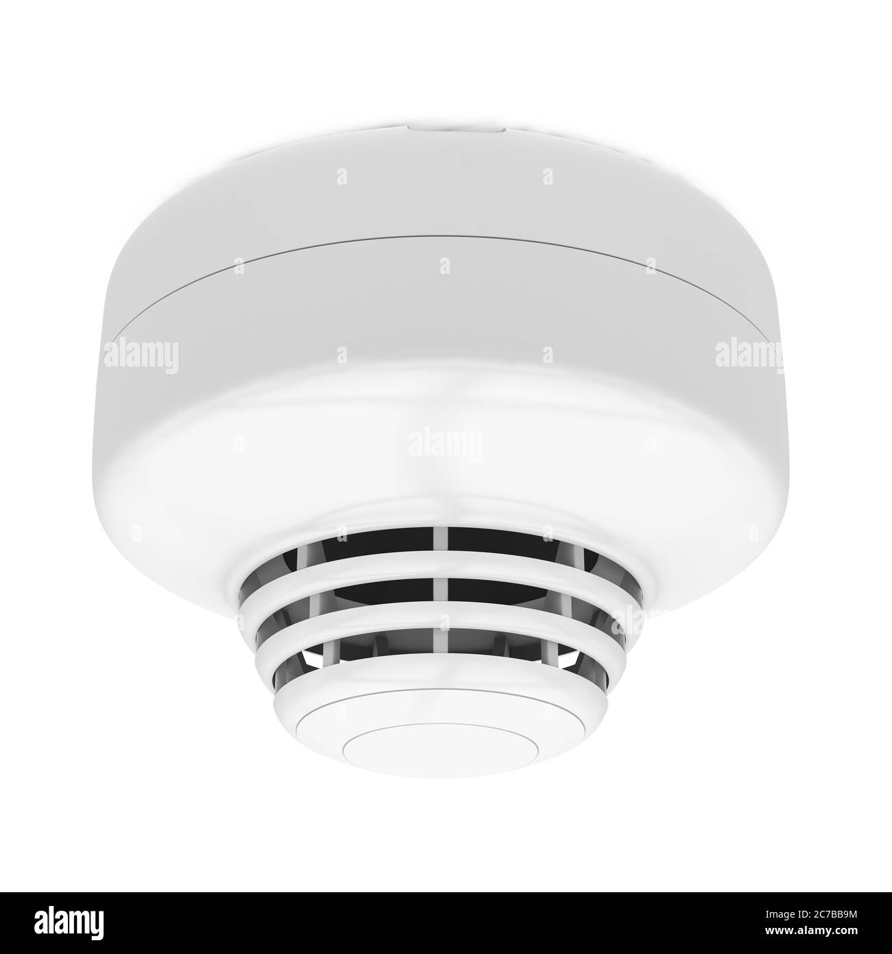 Smoke detector illustration Black and White Stock Photos & Images - Alamy