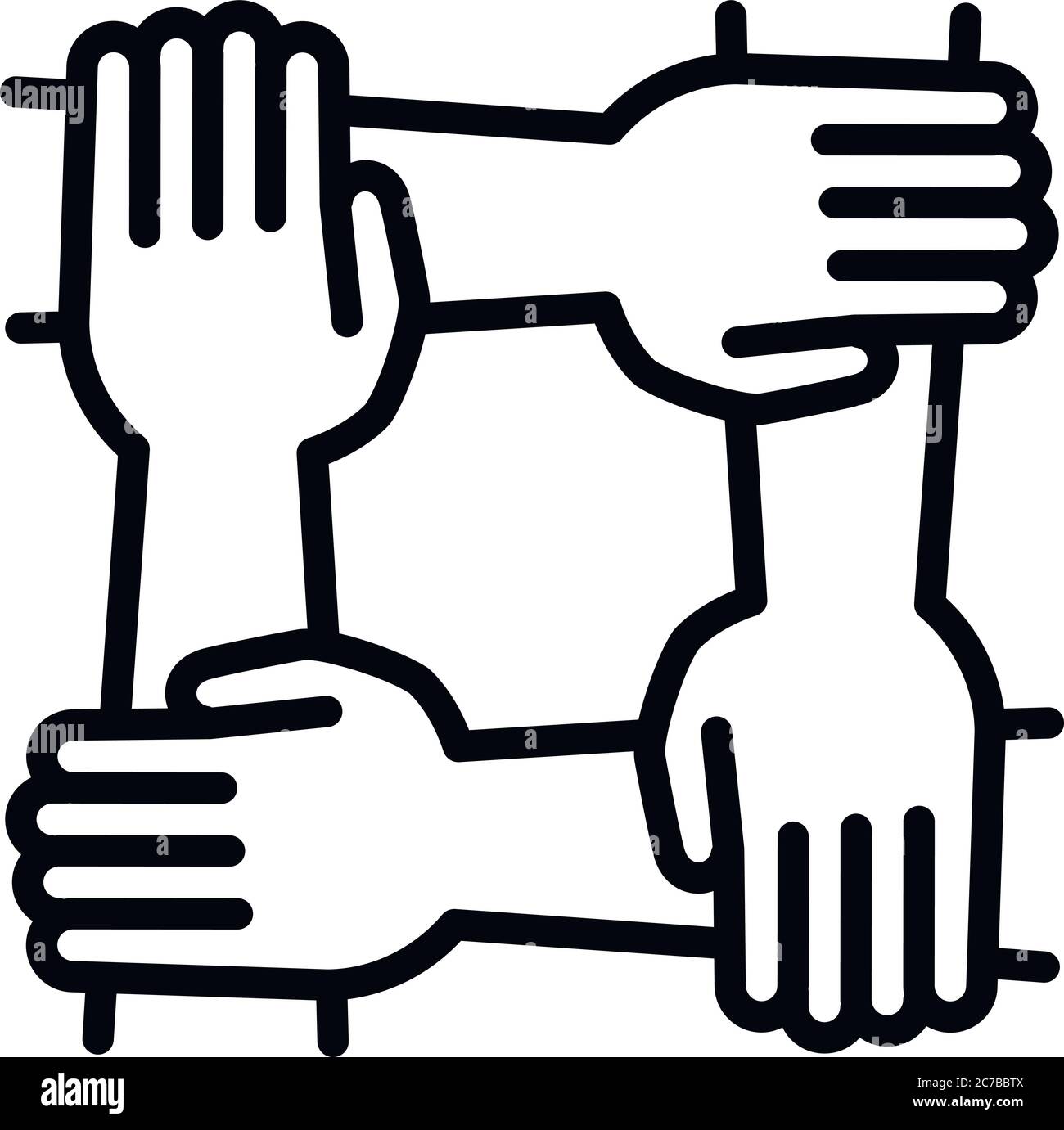 Coach cohesion icon. Outline coach cohesion vector icon for web design ...