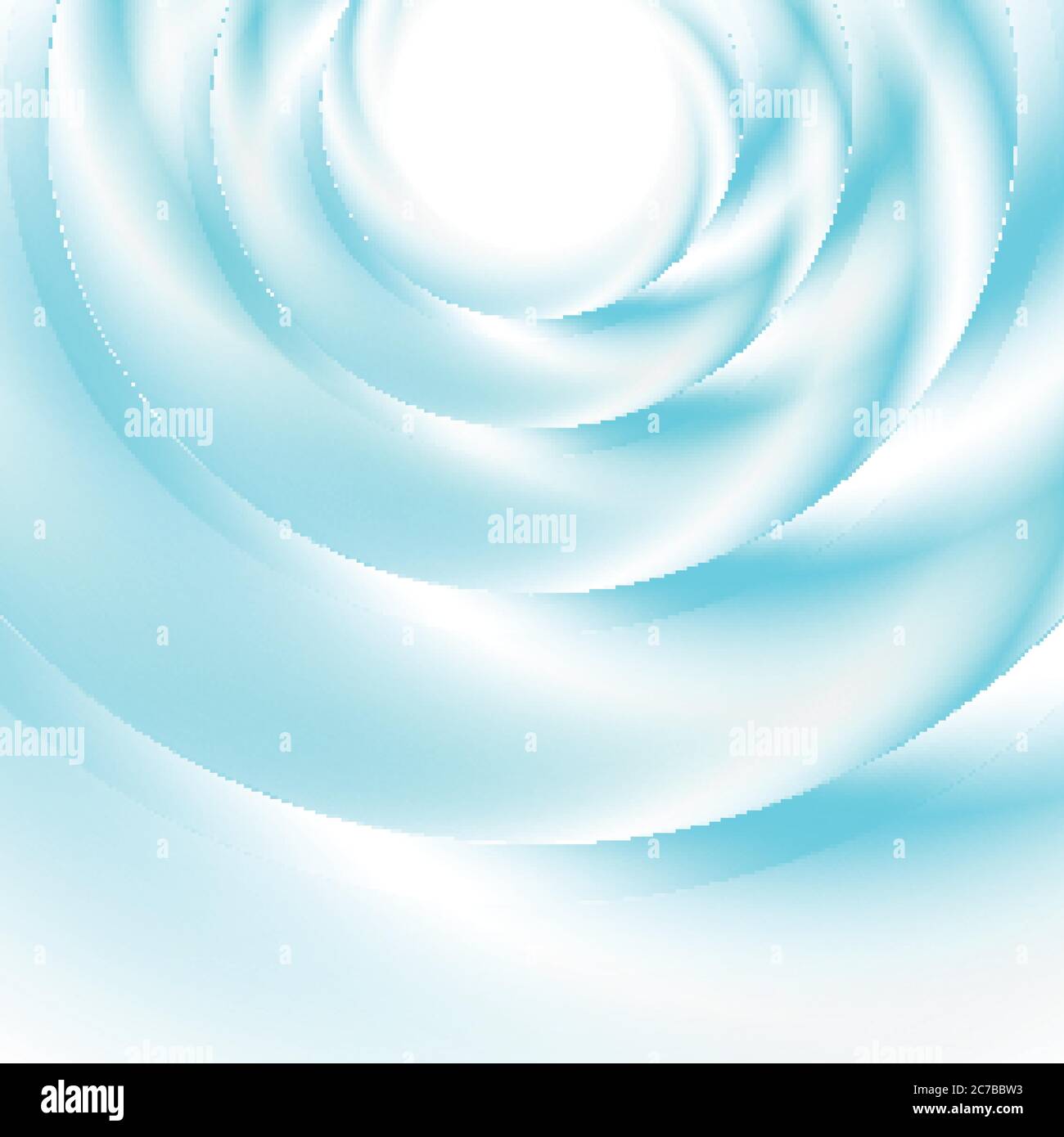 Bright cyan iridescent abstract rings background. Colorful vector ...