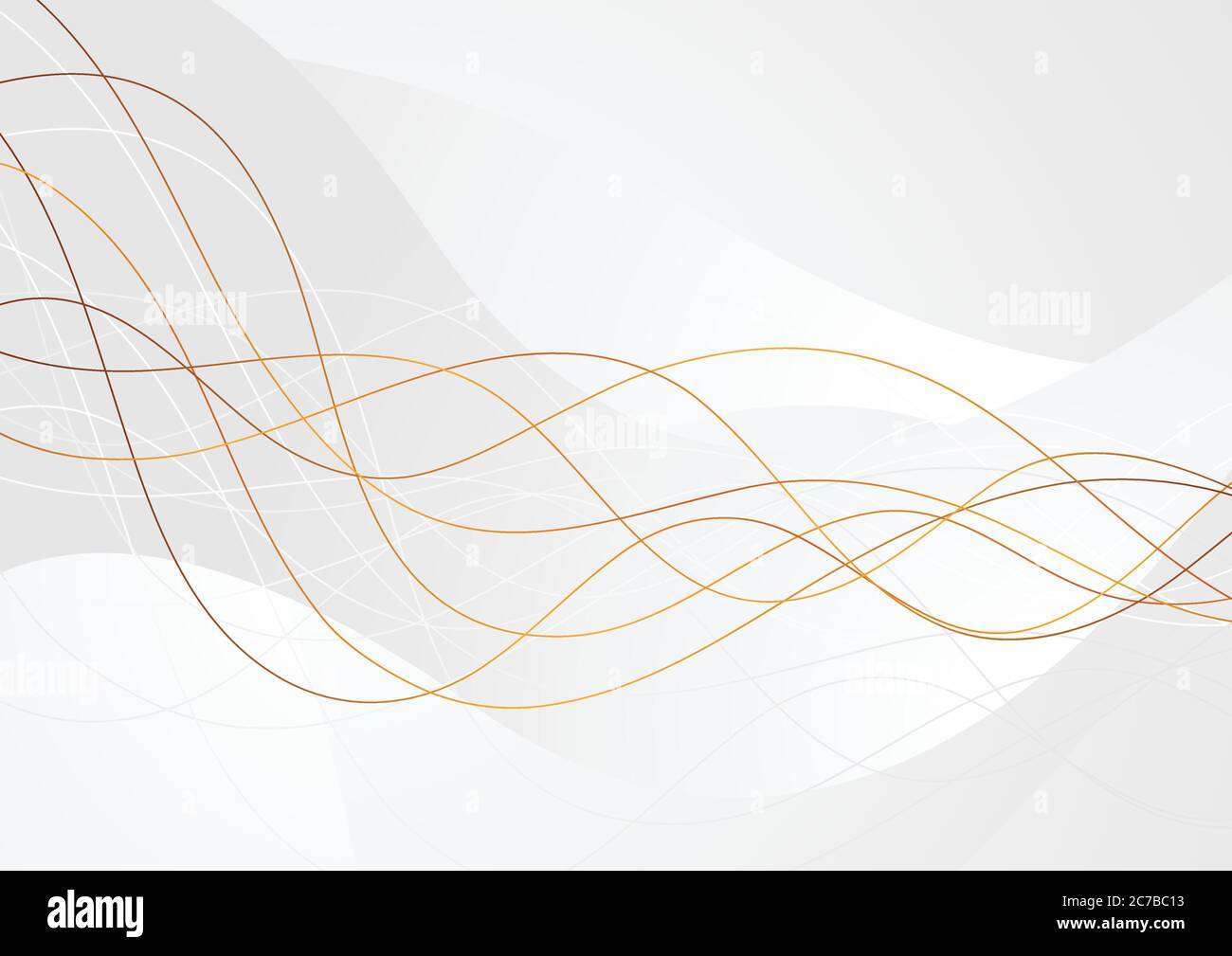 Grey curved wavy lines Stock Vector Images - Alamy