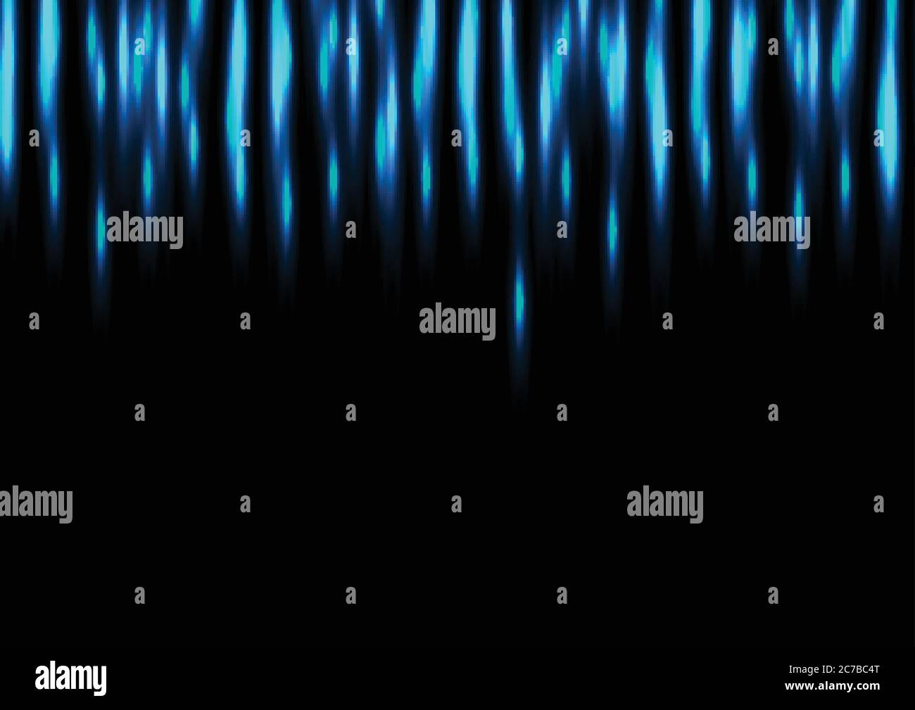 Blue glowing neon stripes on black background. Vector design Stock ...