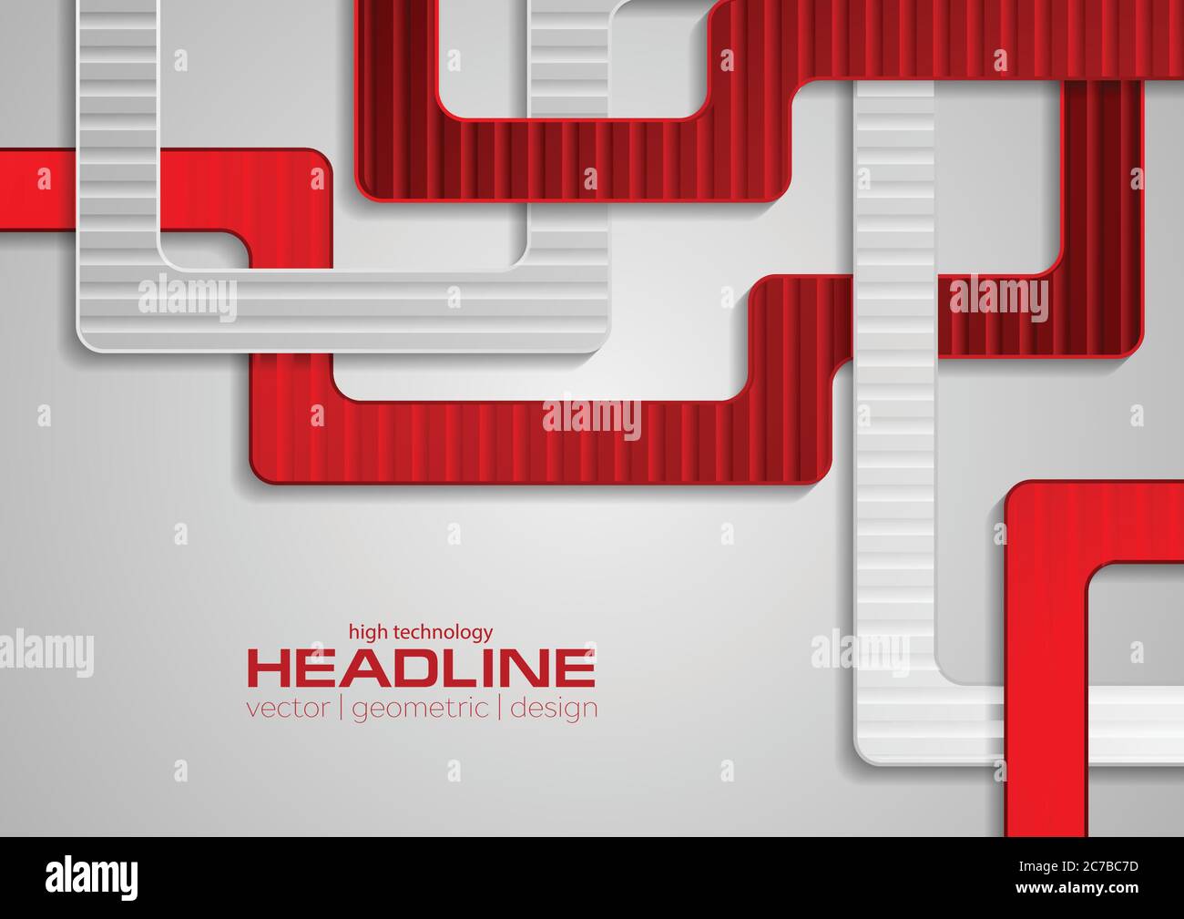Red grey tech corporate background Stock Vector Images - Alamy