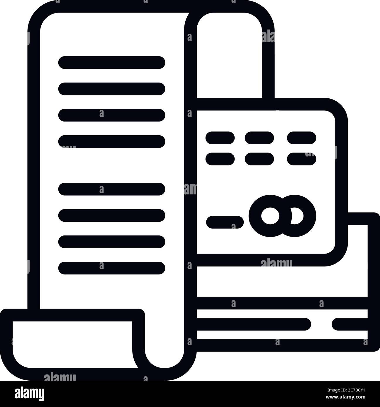 Check cards icon. Outline check cards vector icon for web design ...