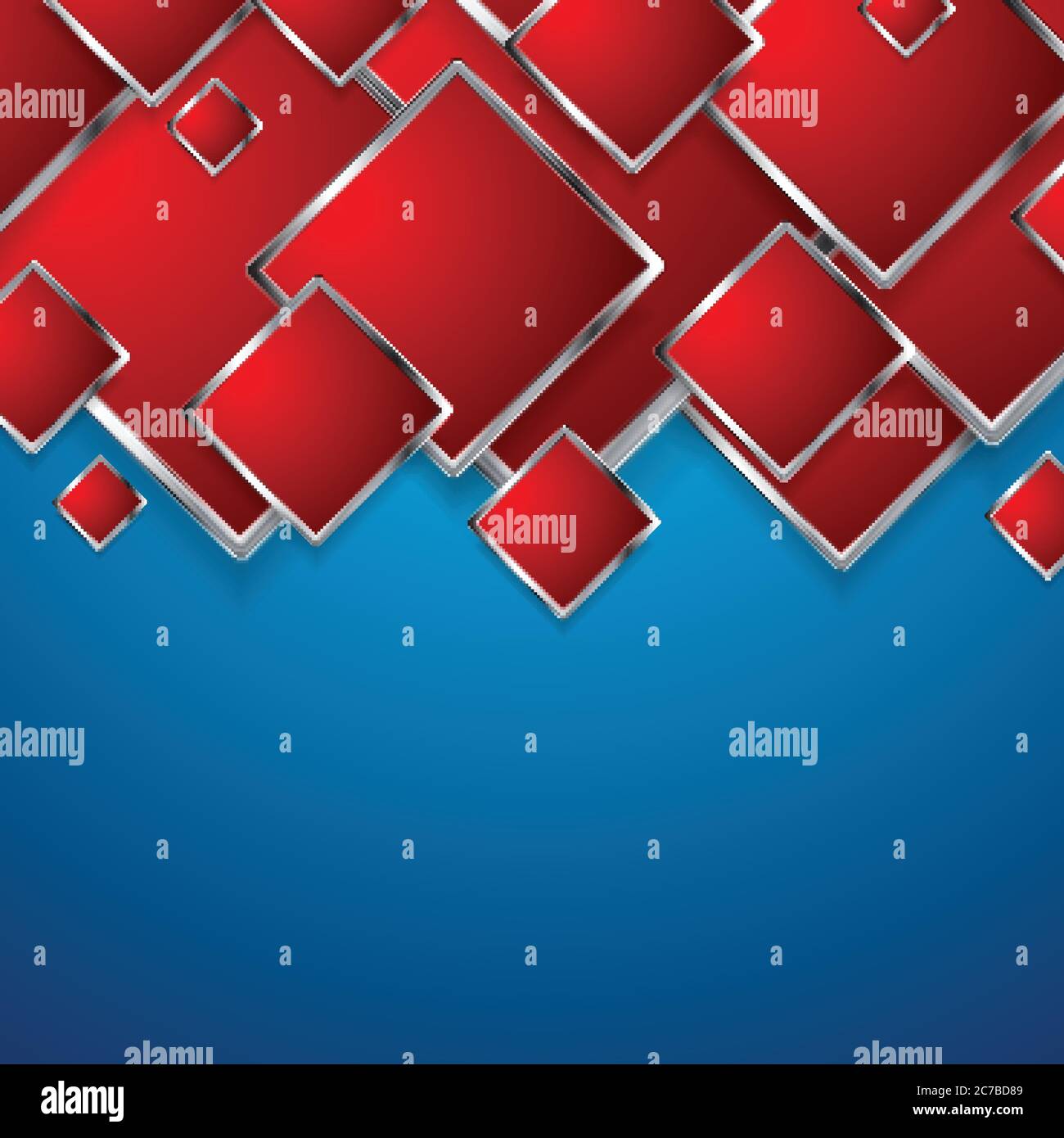 Blue tech squares on Stock Vector Images - Alamy