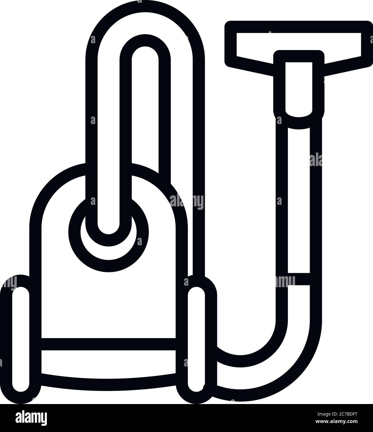 Classic vacuum cleaner icon. Outline classic vacuum cleaner vector icon ...