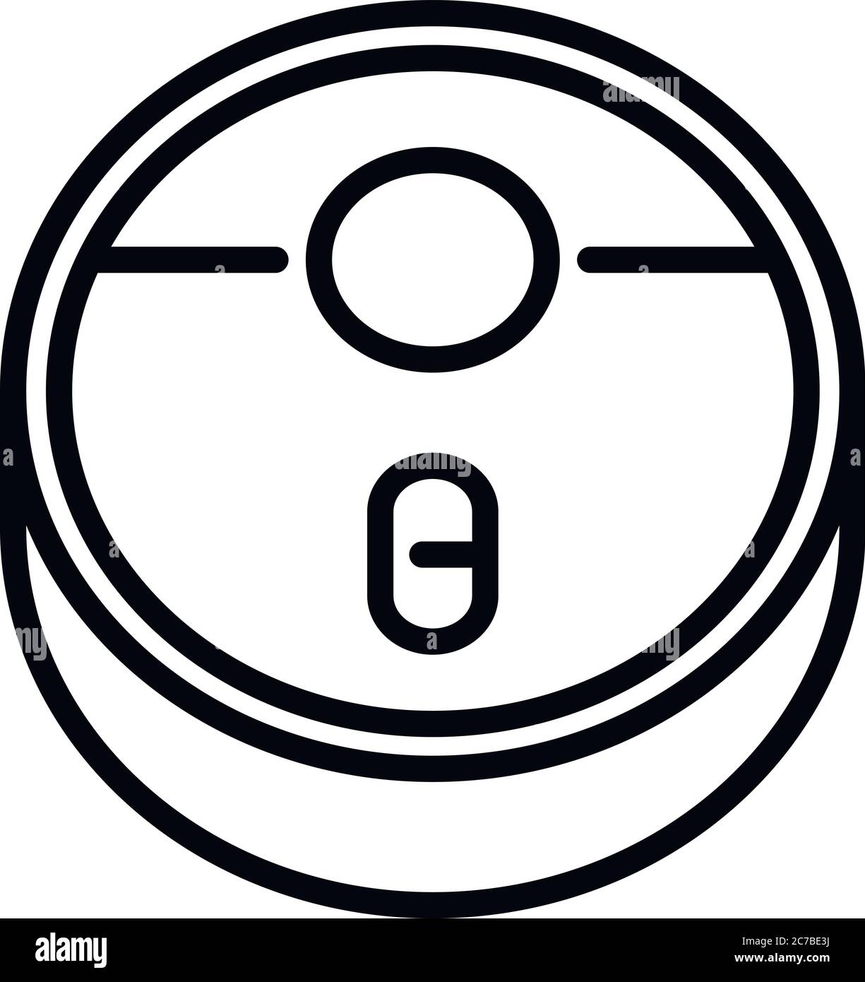 Auto vacuum cleaner icon. Outline auto vacuum cleaner vector icon for ...