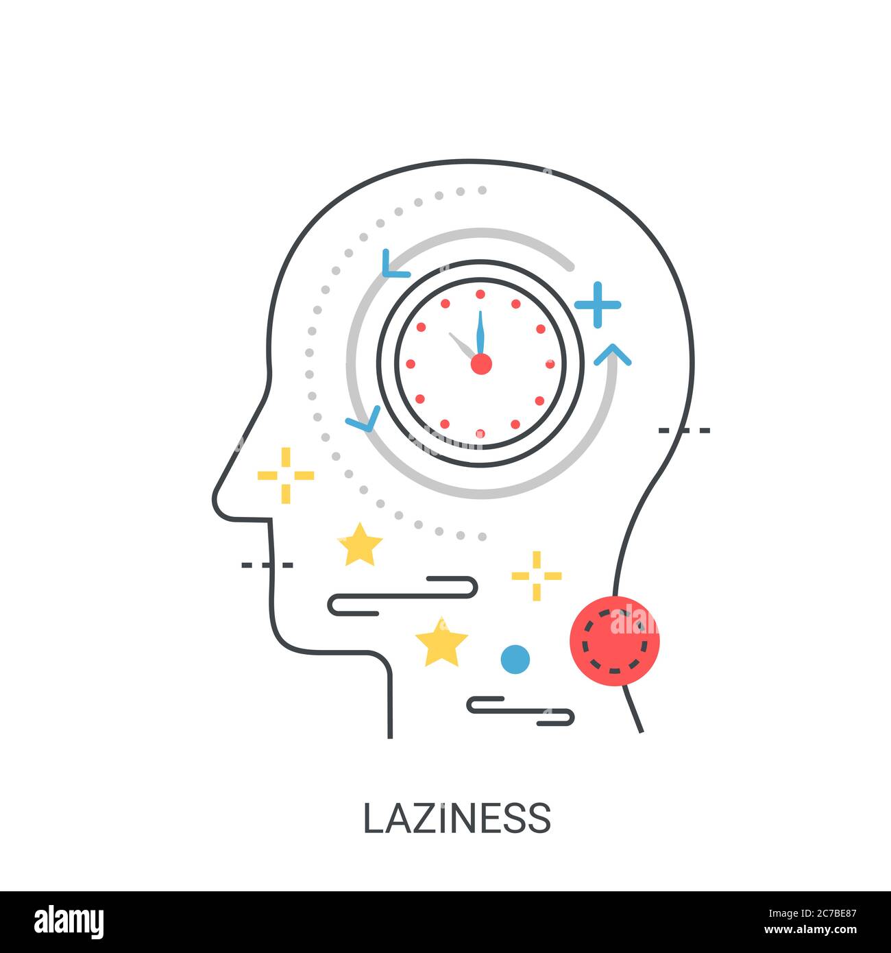 Laziness work Stock Vector Images - Alamy