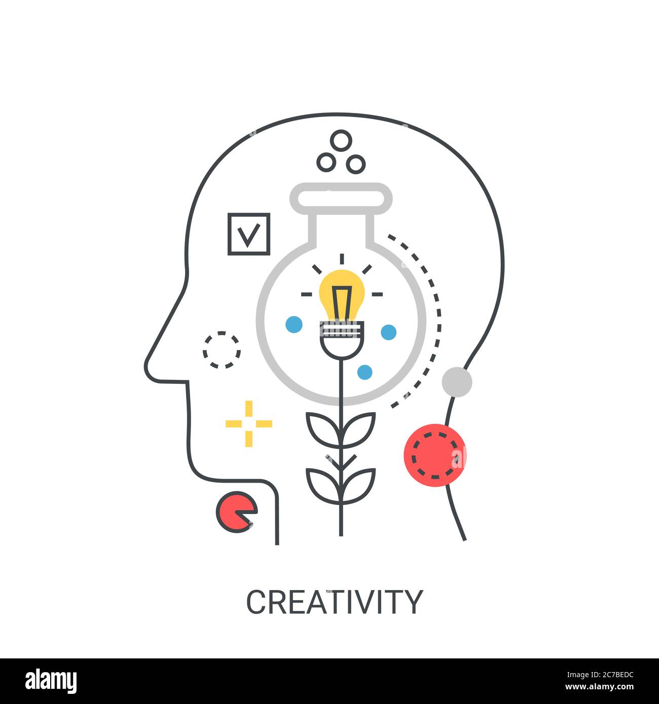 Flat design concept beautiful Stock Vector Images - Alamy