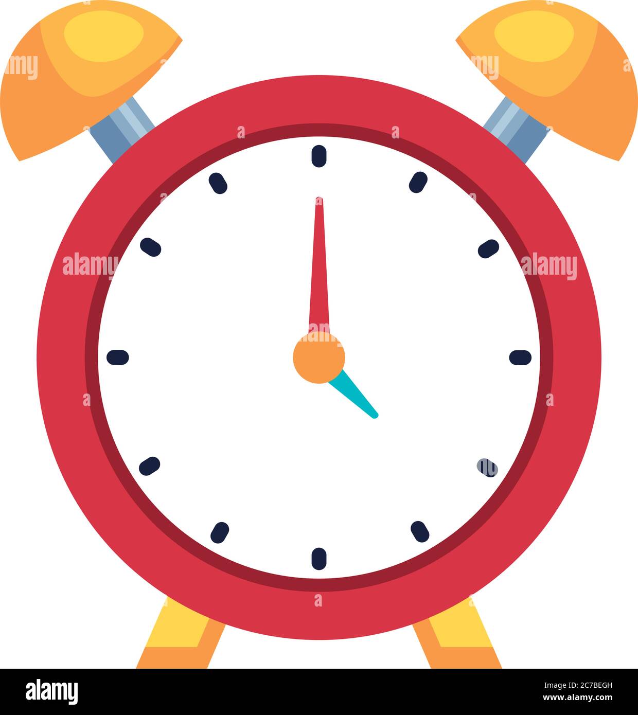 Isolated red clock vector design Stock Vector Image & Art - Alamy