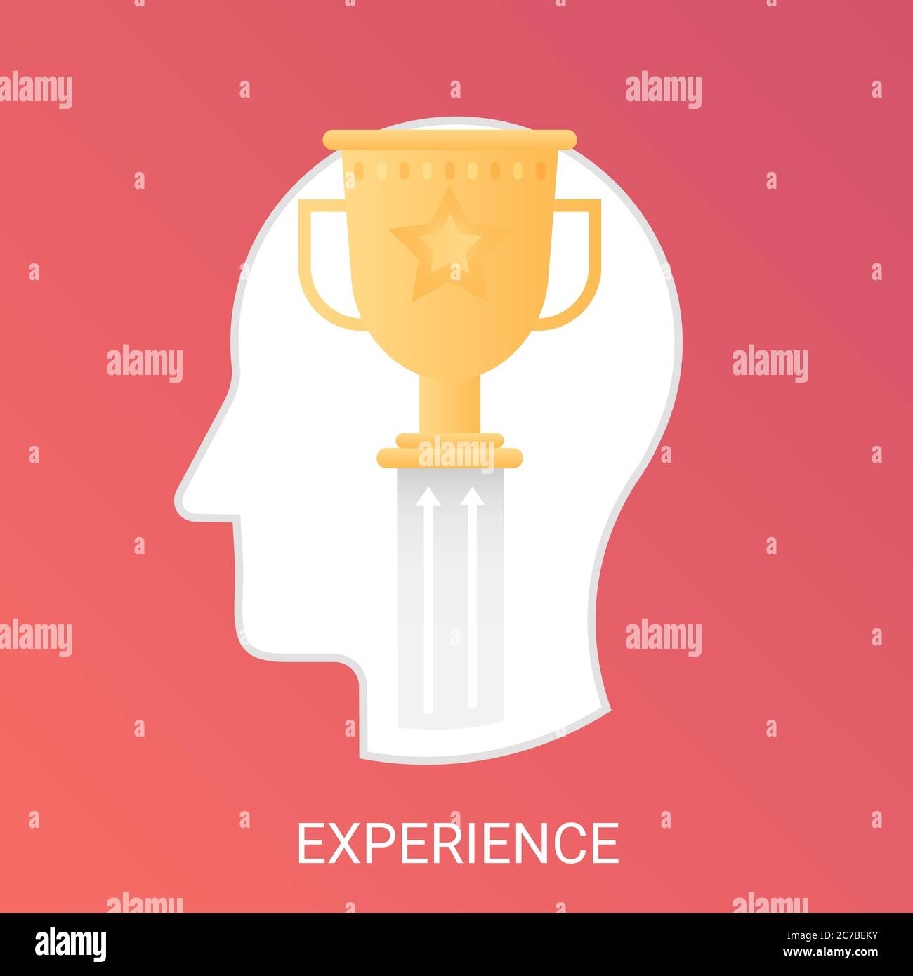 Vector Experience concept. Modern gradient flat style Stock Vector ...