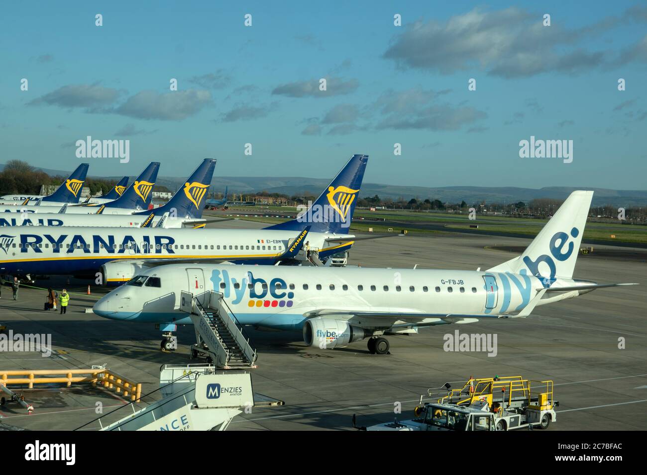 Ryanair Planes At Manchester Airport England 9-12-2020 Stock Photo - Alamy