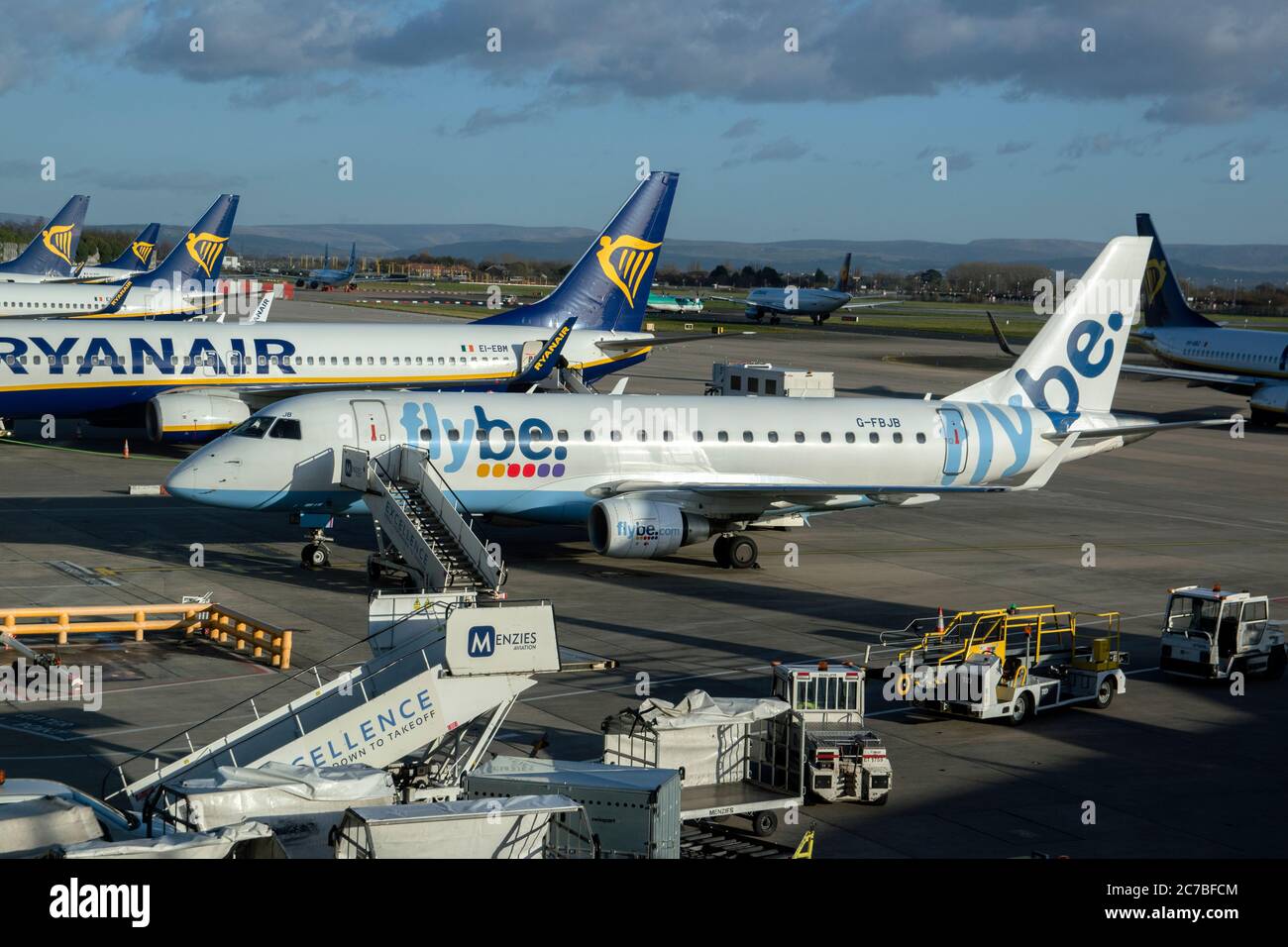 Ryanair Planes At Manchester Airport England 9-12-2020 Stock Photo - Alamy