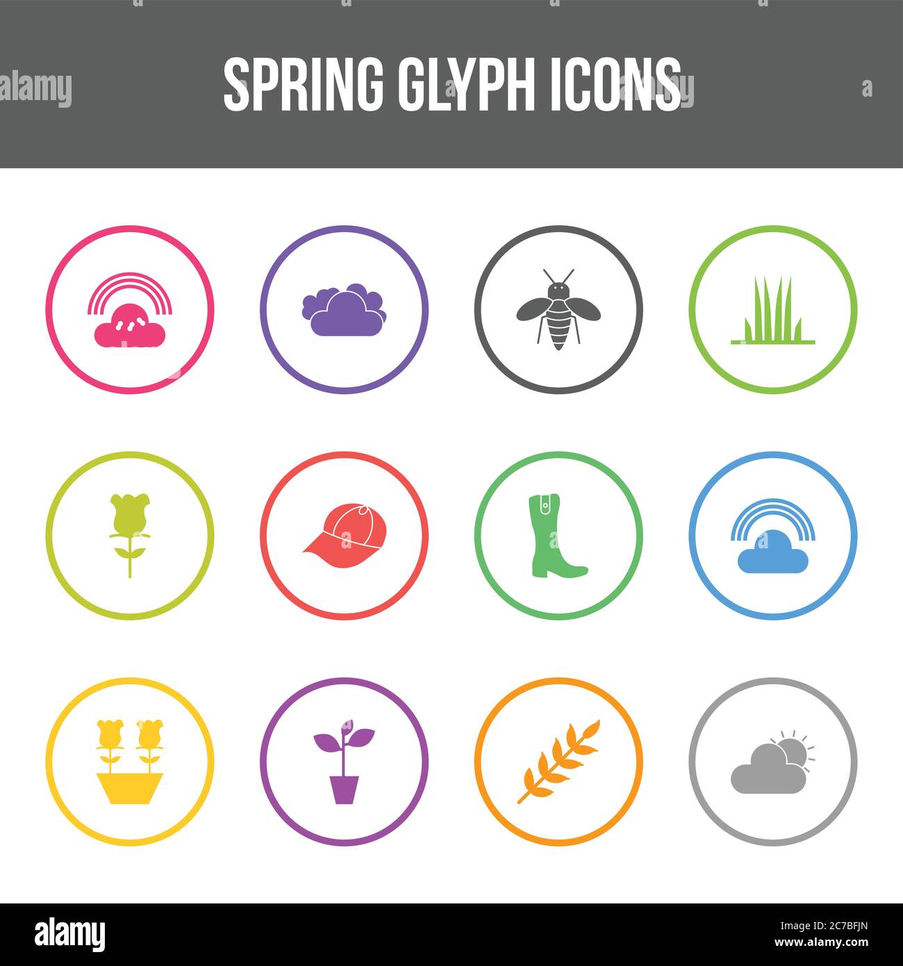 Long grass insect flower Stock Vector Images - Alamy