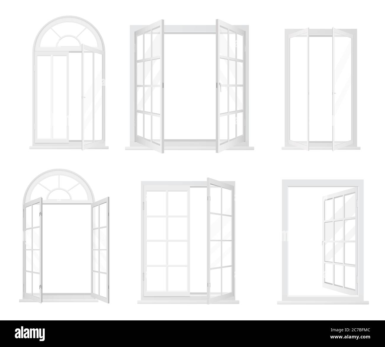 Big clear windows Stock Vector Images - Alamy
