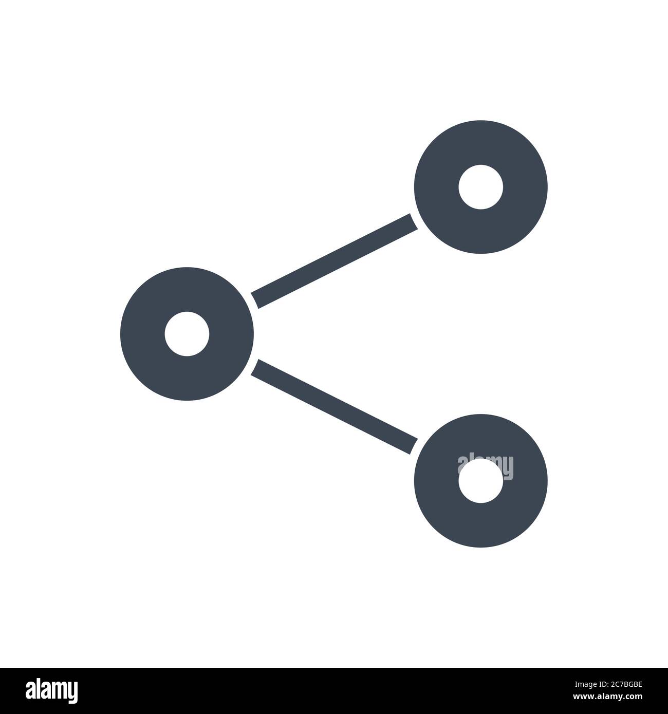 Share icon simple flat hi-res stock photography and images - Alamy