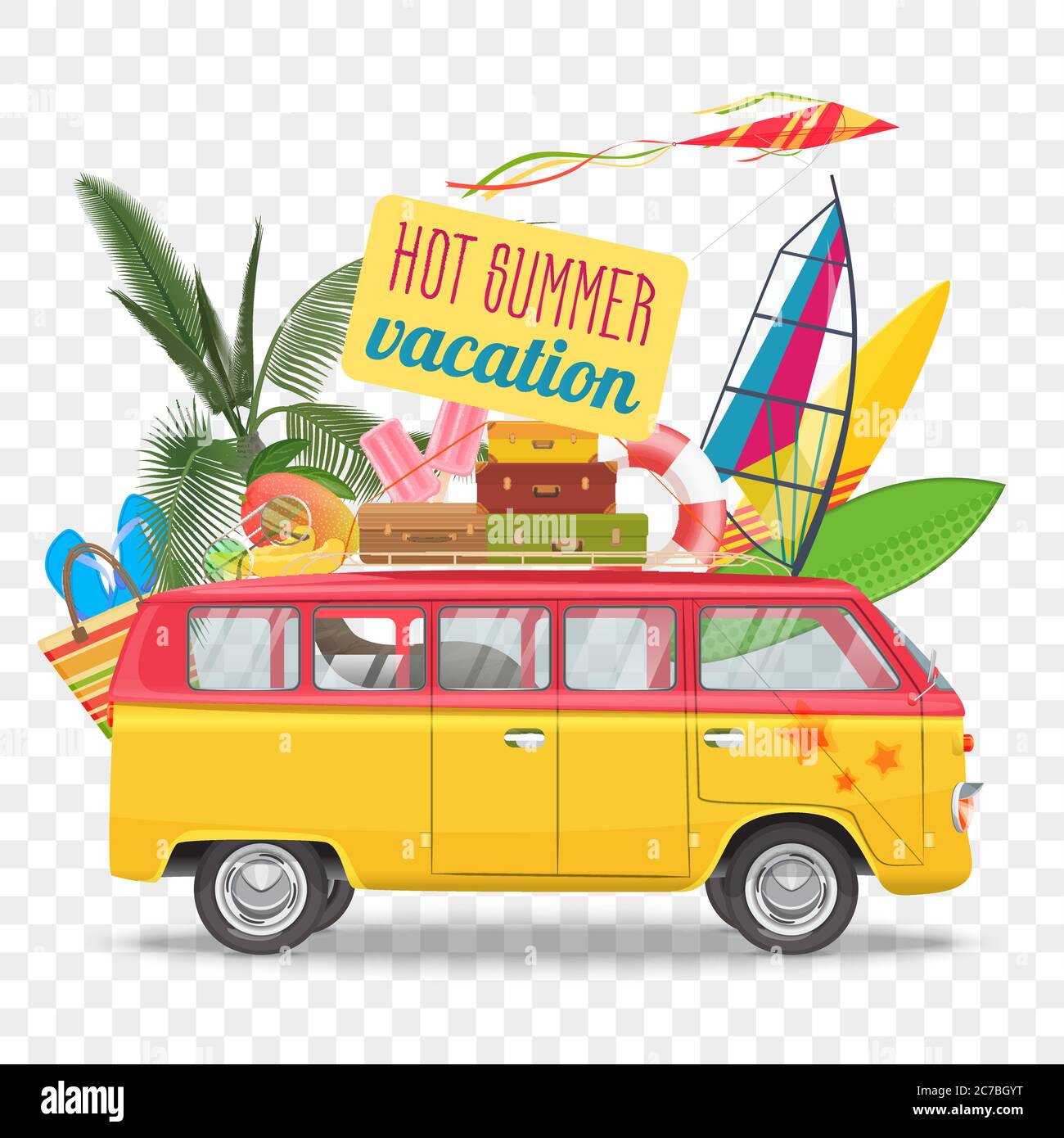 Summer travel vector Stock Vector Images - Alamy
