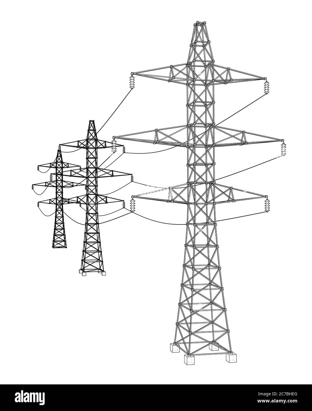 Pylons Cut Out Stock Images & Pictures - Alamy