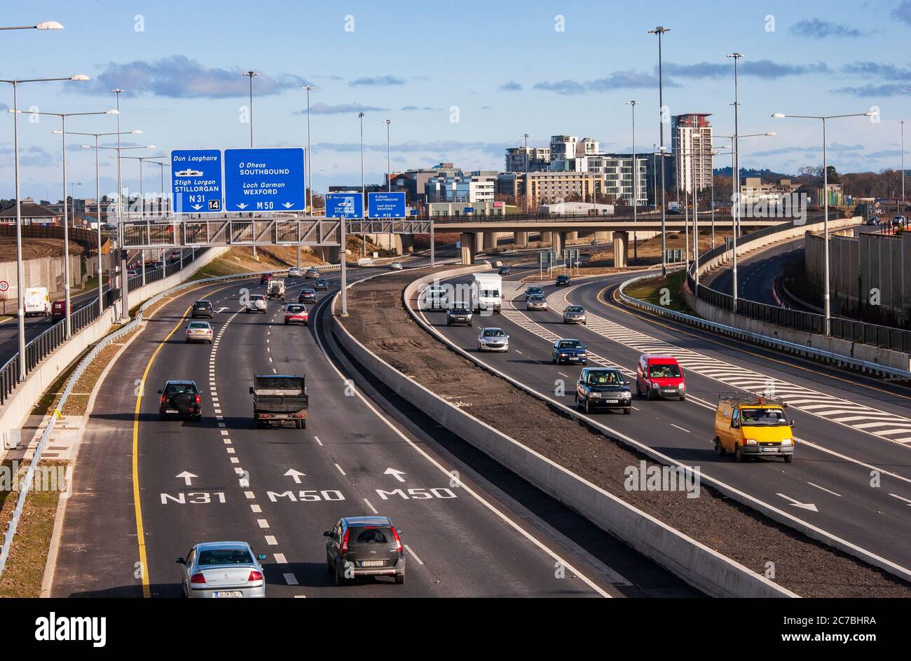 M50 motorway hi-res stock photography and images - Alamy