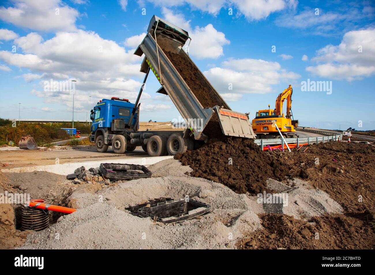 Concrete pouring construction under hi-res stock photography and images ...