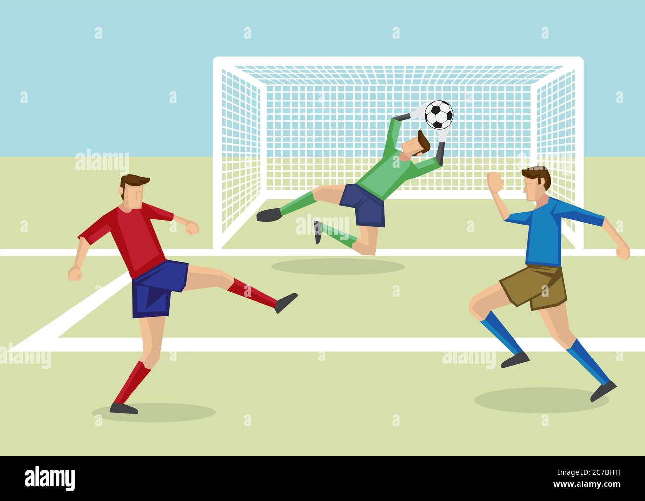 Score A Goal Cartoon