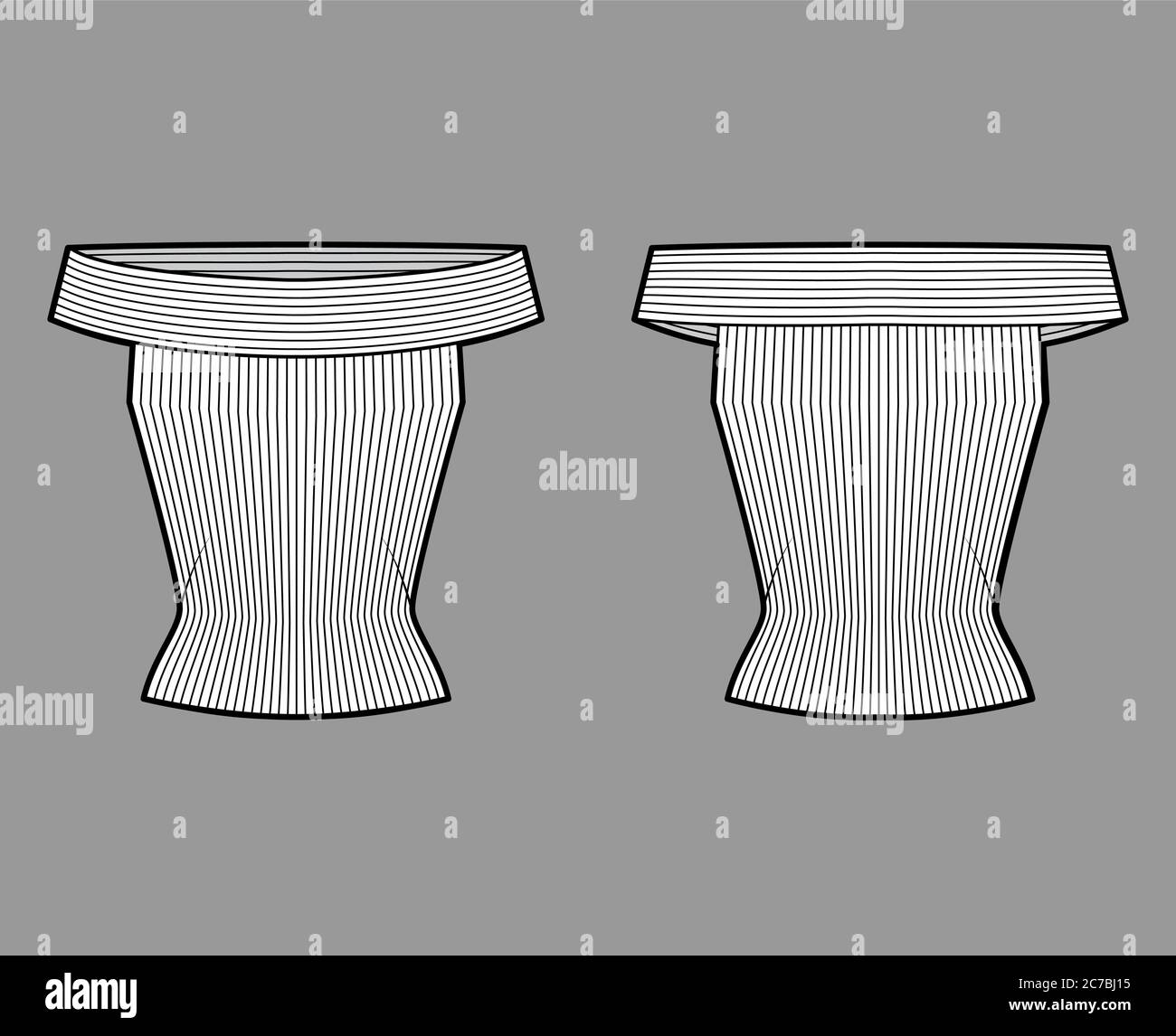 Close fitting top Stock Vector Images - Alamy