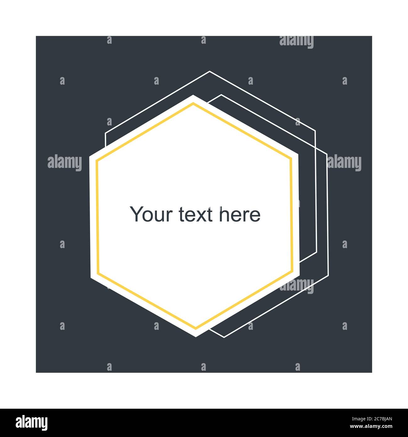 Vector social media template bright colors with empty place for text ...