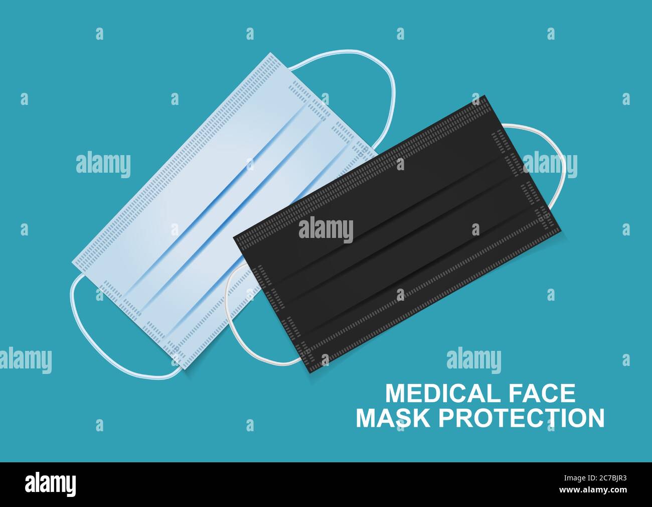 Medical Face Mask Protection. Vector Illustration Stock Vector Image ...