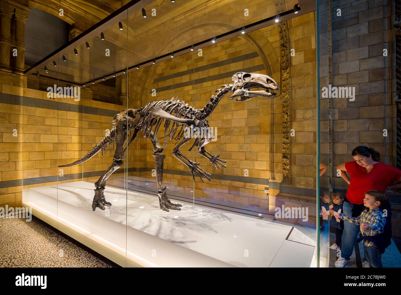 London, United Kingdom. Circa August 2017. Kid and his mother watch ...
