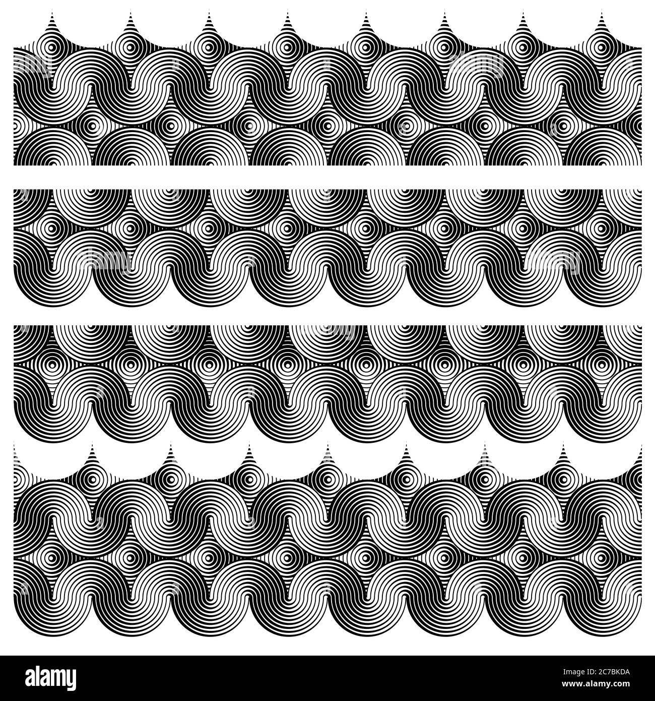 Geometric forms stripes with distortion effect Stock Vector Image & Art ...