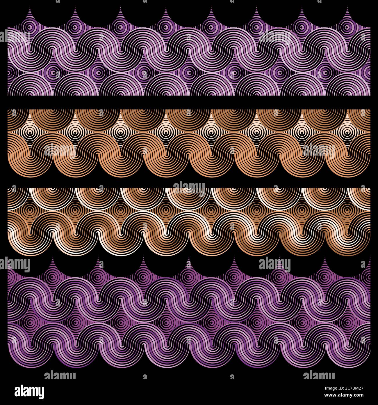 Geometric forms stripes with distortion effect Stock Vector Image & Art ...