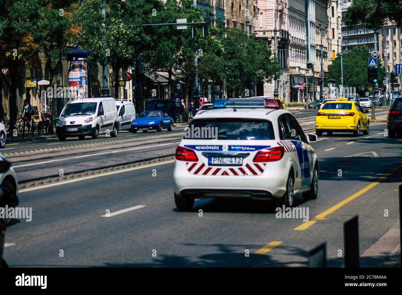Hungarian police car hi-res stock photography and images - Alamy
