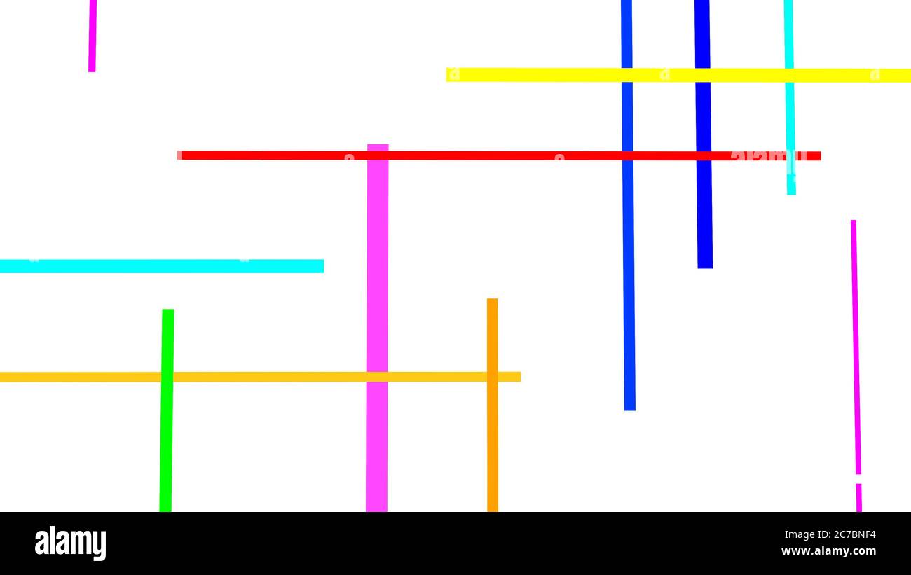 colorful lines on white background Stock Photo - Alamy
