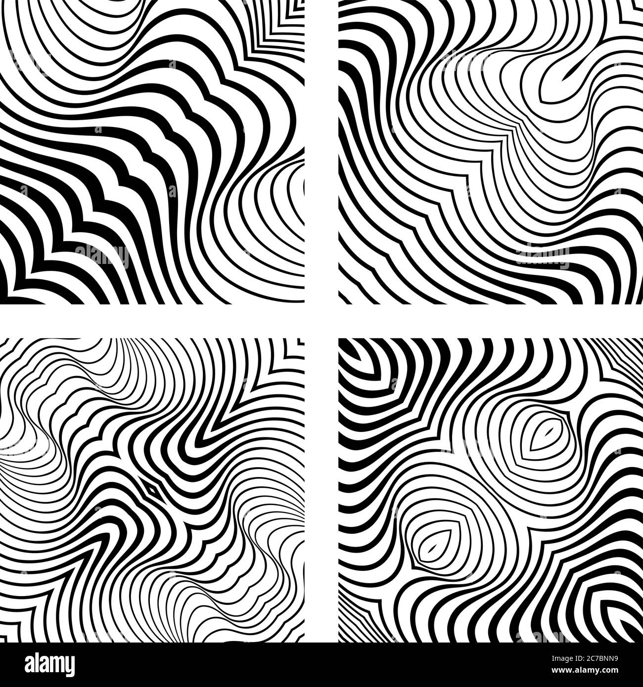 Vector Abstract Line Patterns Set Stock Vector Image & Art - Alamy