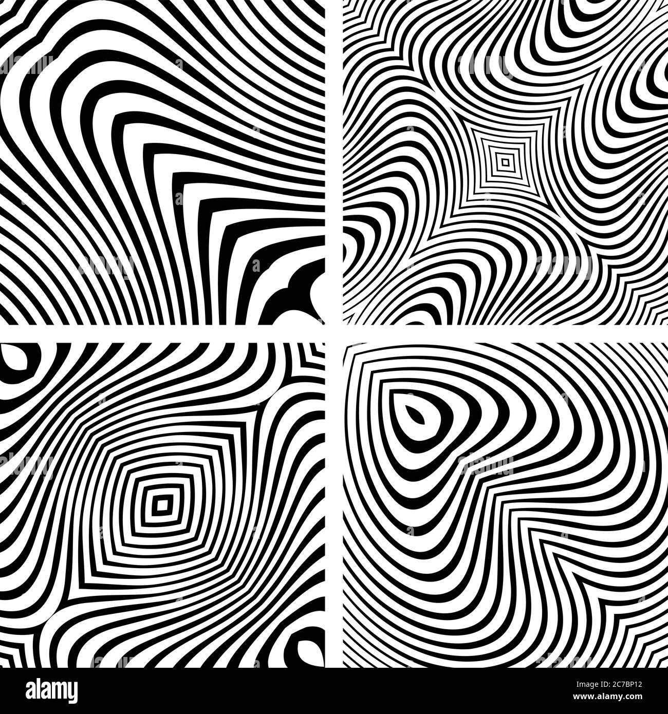 Vector abstract line patterns set Stock Vector Image & Art - Alamy