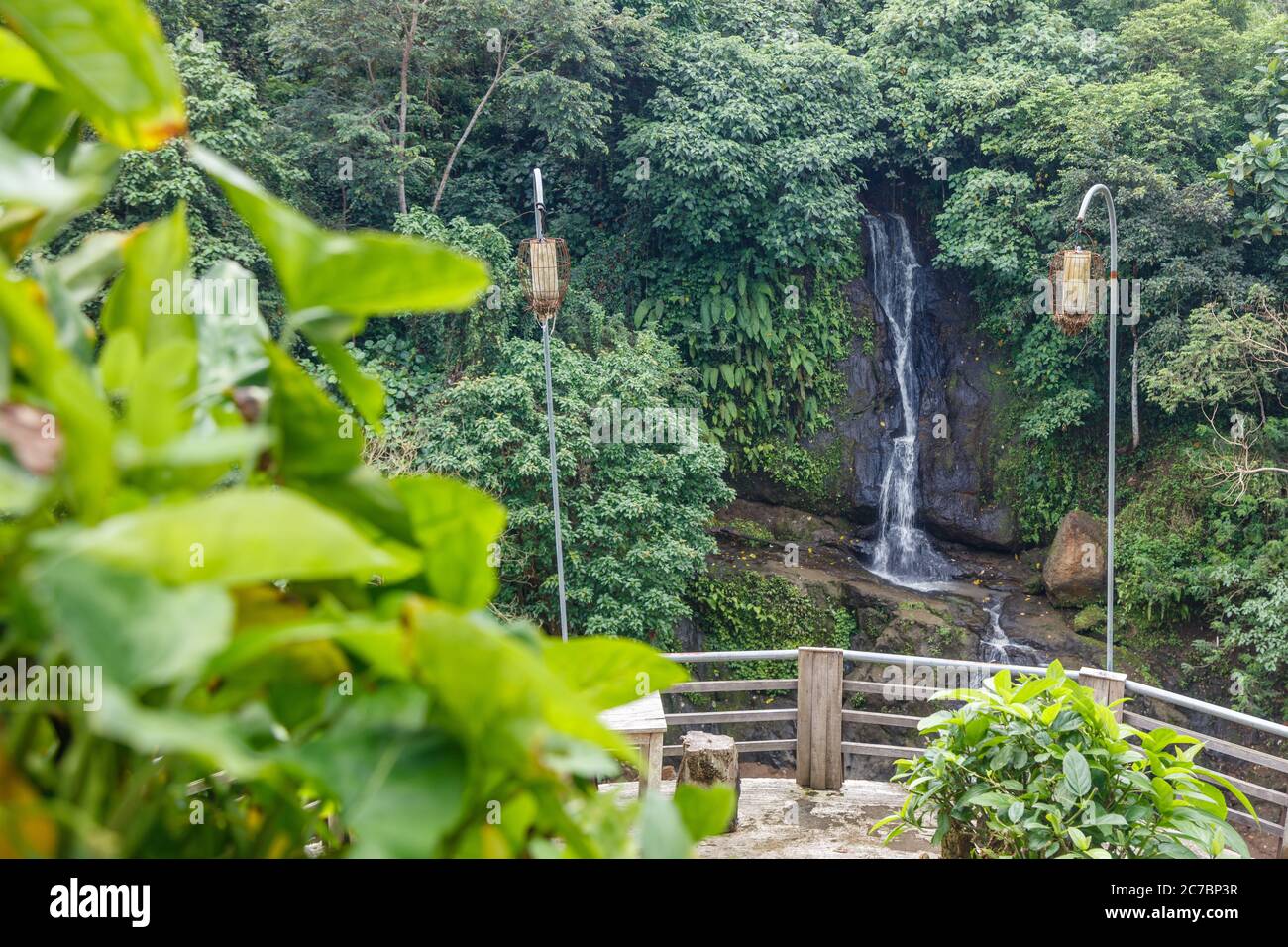 Layana waterfall in Ubud. Gianyar, Bali, Indonesia Stock Photo - Alamy