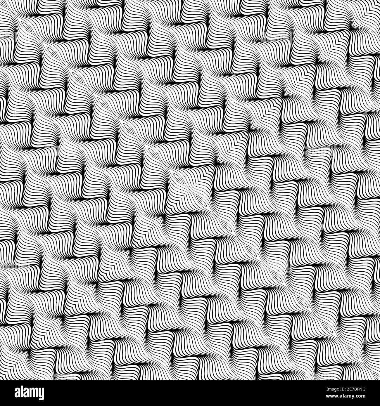 Waves background with distortion effect Stock Vector Image & Art - Alamy