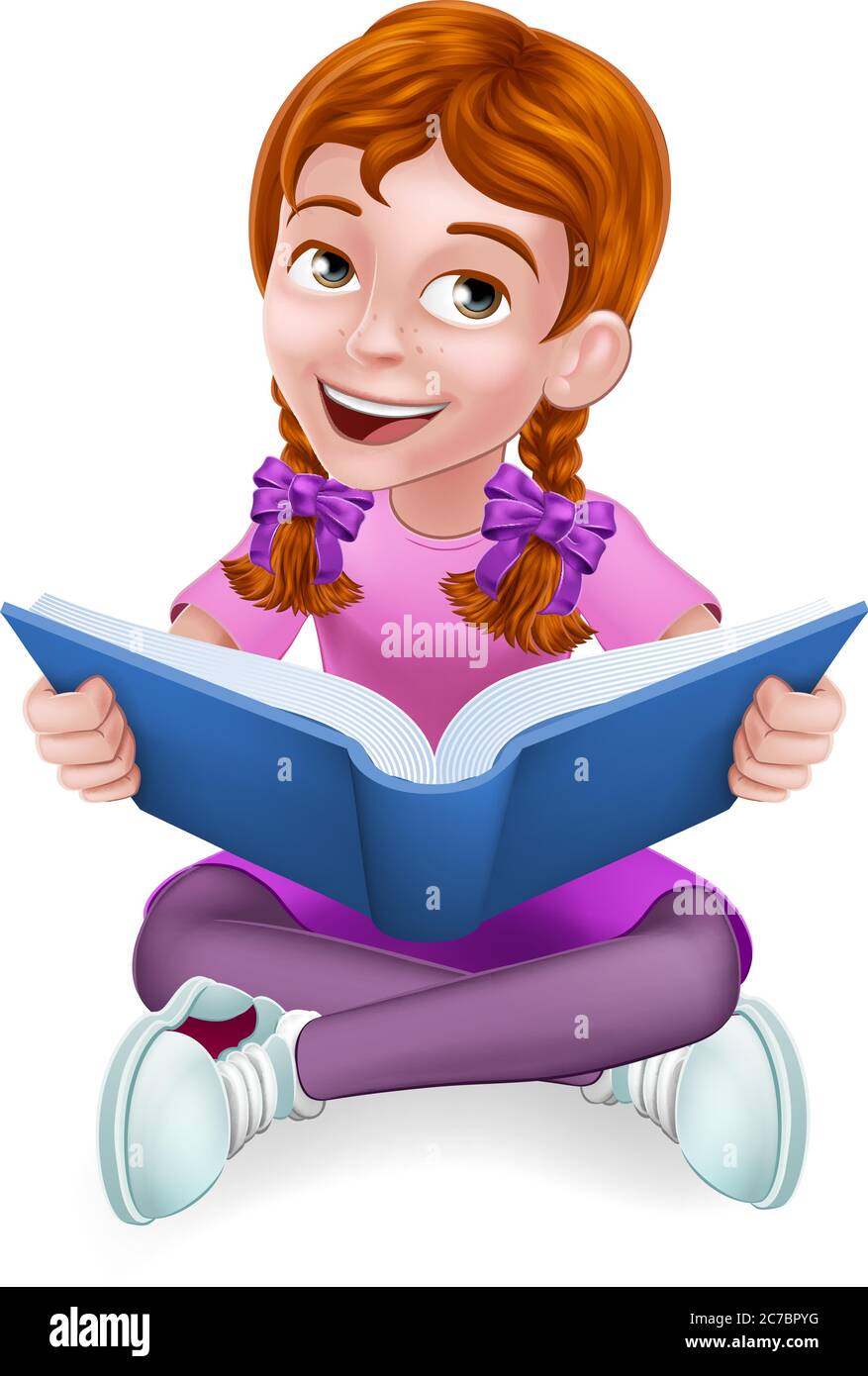 Cartoon Person Reading A Book