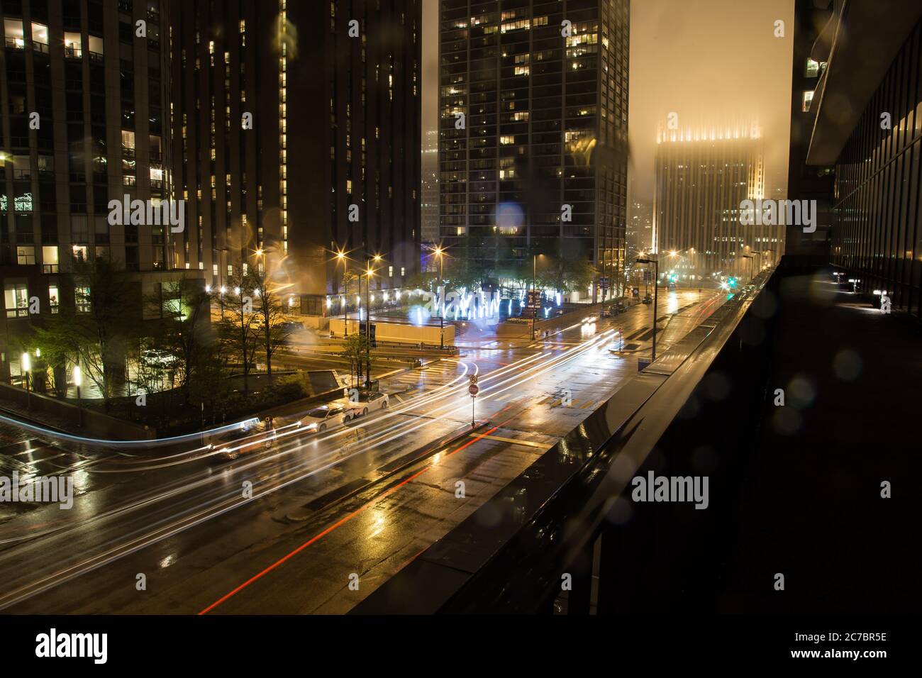 Atlanta aerial time lapse night hi-res stock photography and images - Alamy