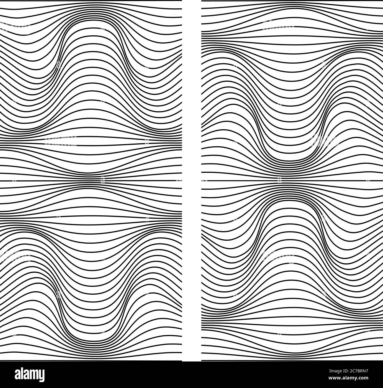 Vector Abstract Line Patterns Set Stock Vector Image & Art - Alamy