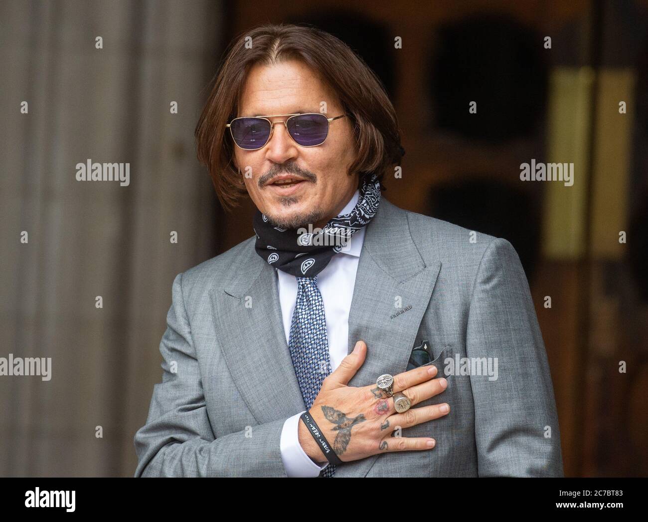 London, UK. , . Actor, Johnny Depp, arrives at the High Court in London ...
