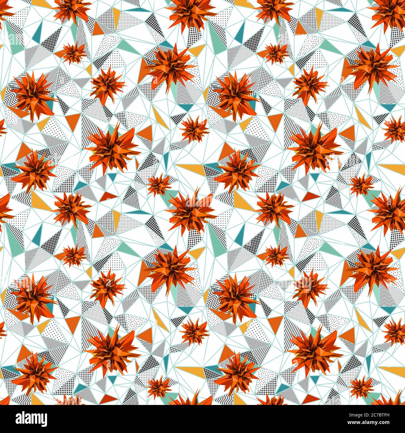 Abstract geometric triangle seamless pattern Stock Vector Image & Art ...