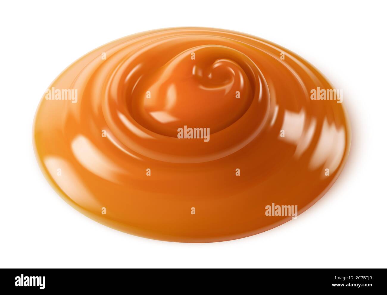 Vector caramel on white background Stock Vector Image & Art - Alamy