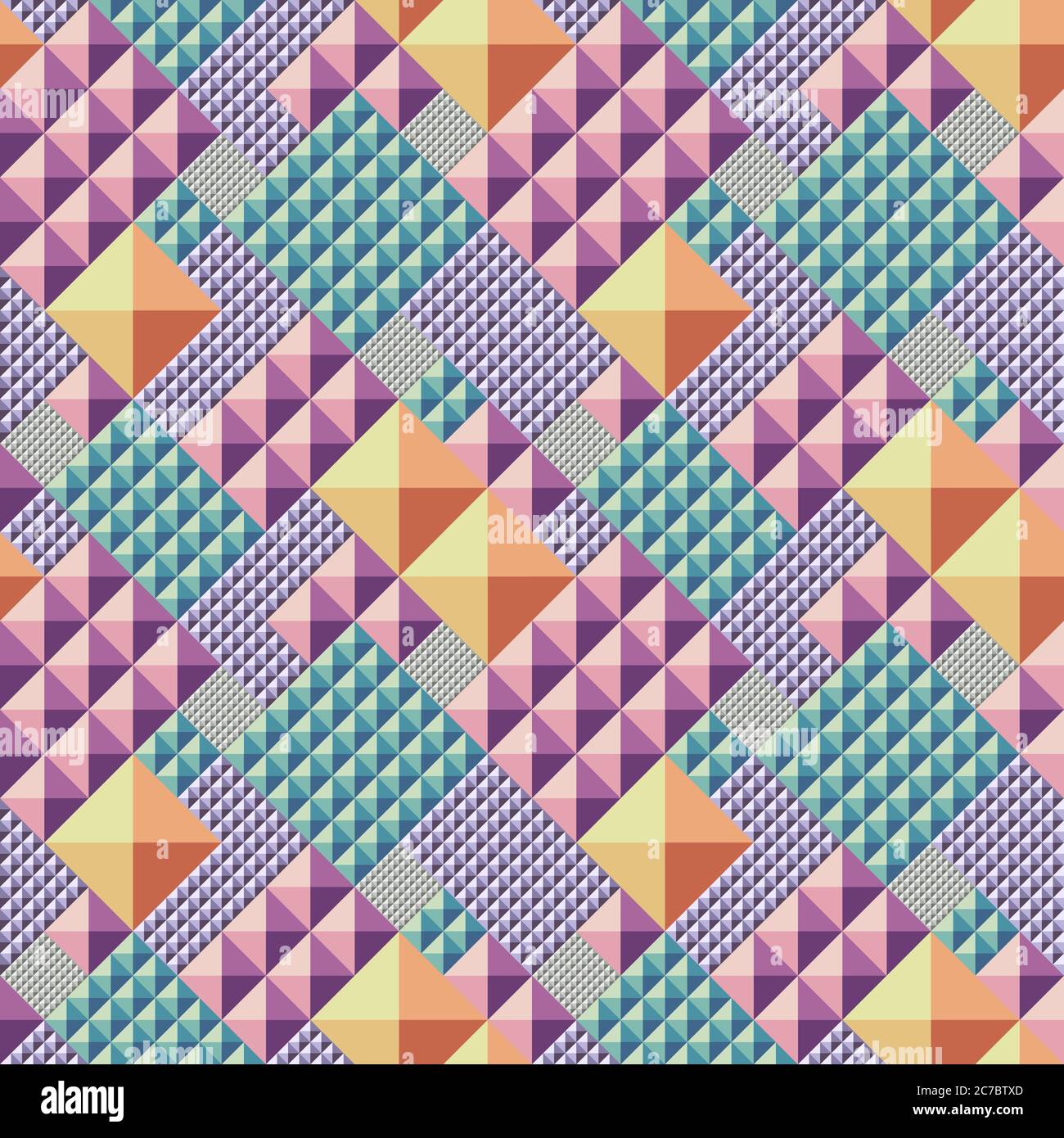 Vector triangle convex abstract Seamless pattern Stock Vector Image ...