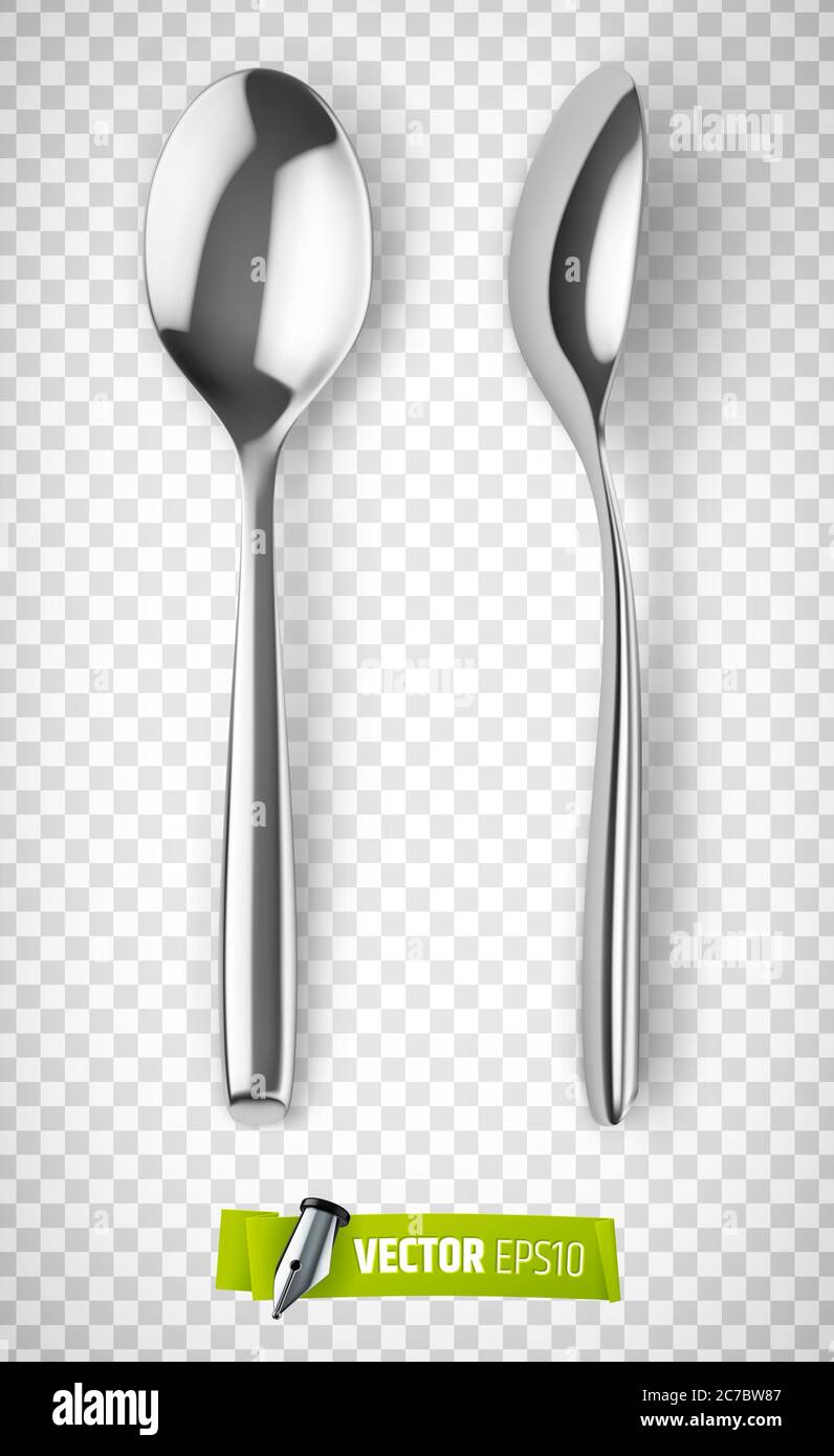 Vector spoons on transparent background Stock Vector Image & Art - Alamy