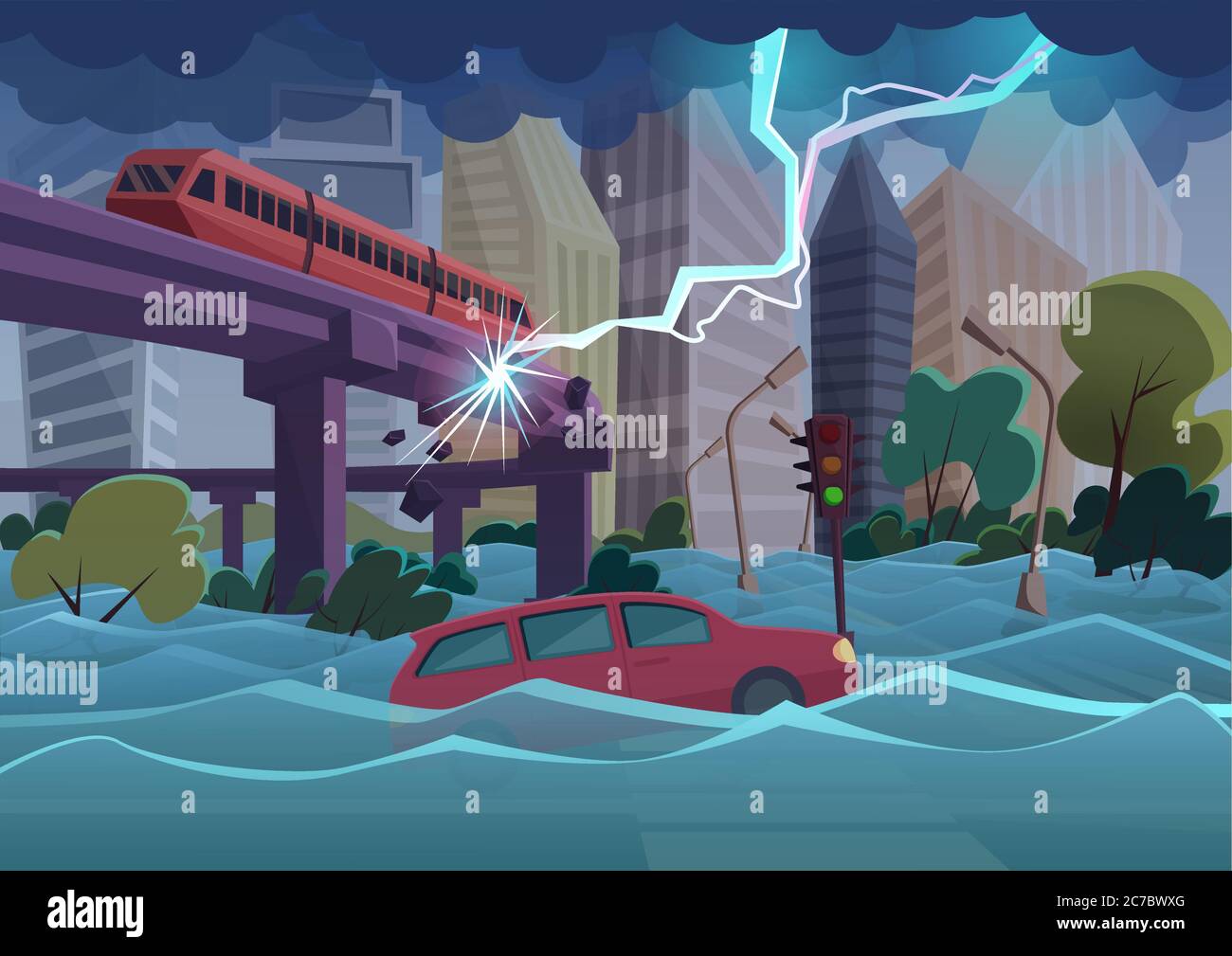 Lightning cars Stock Vector Images - Alamy