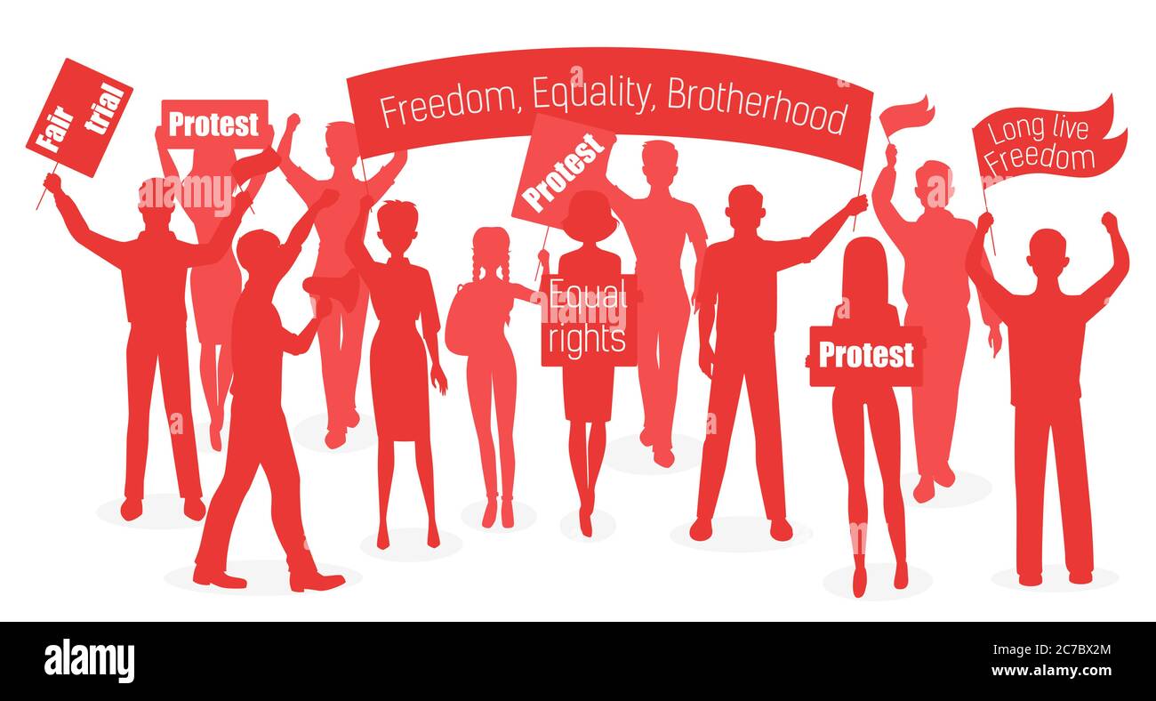 Crowd silhouette Stock Vector Images - Alamy