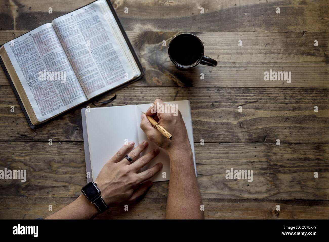 Overhead shot businessman writing hi-res stock photography and images ...