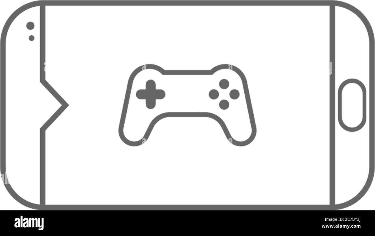 Game phone app Black and White Stock Photos & Images - Alamy